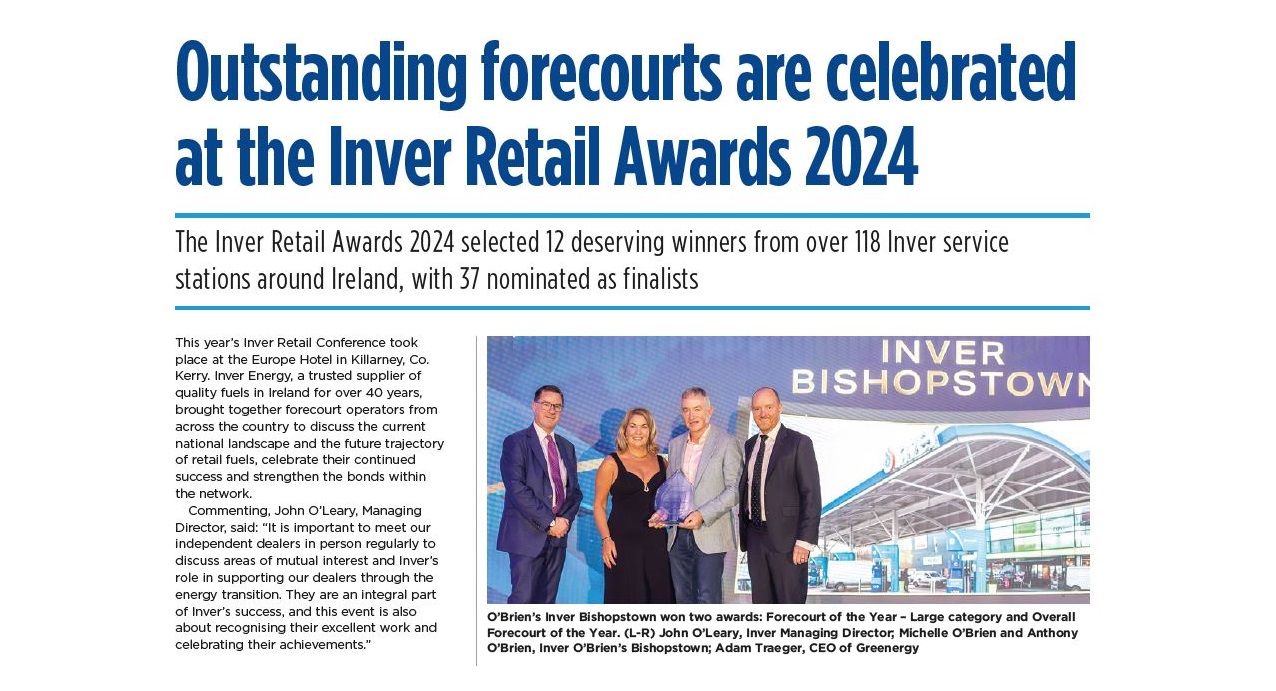 Outstanding forecourts are celebrated at the Inver Retail Awards 2024 ...